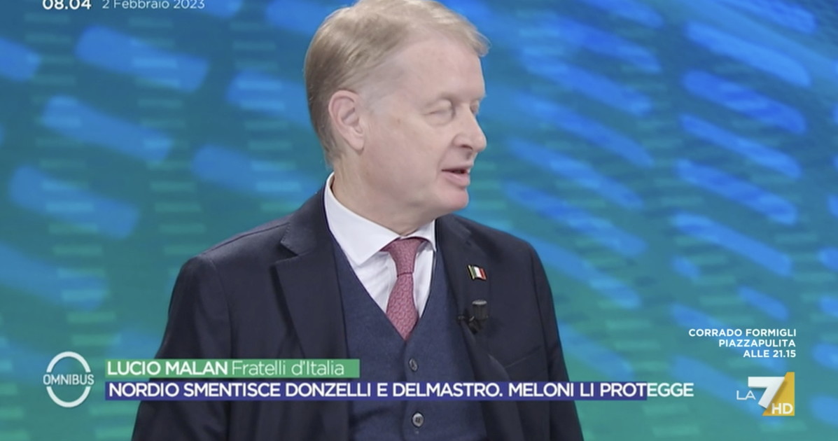 Omnibus, Lucio Malan: il retroscena Donzelli già pubblicato da Repubblica – Il Tempo