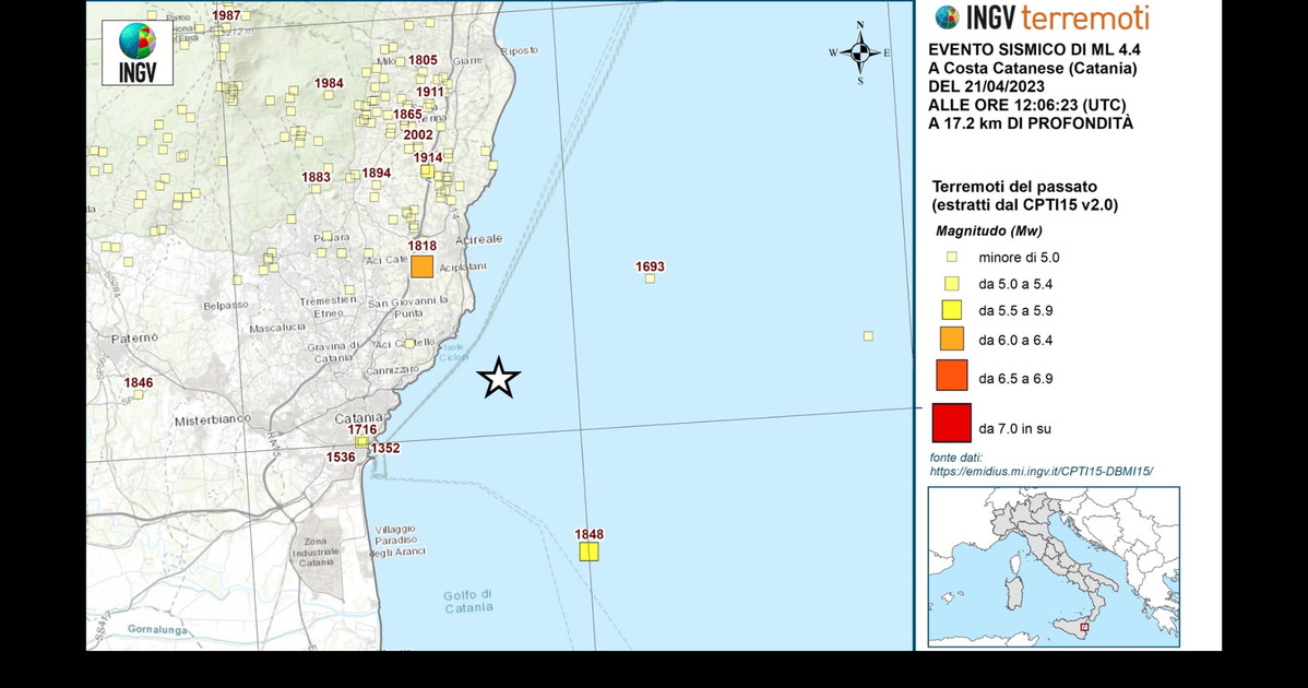 Dove c'è stata la scossa di terremoto in Sicilia: scattano le ...