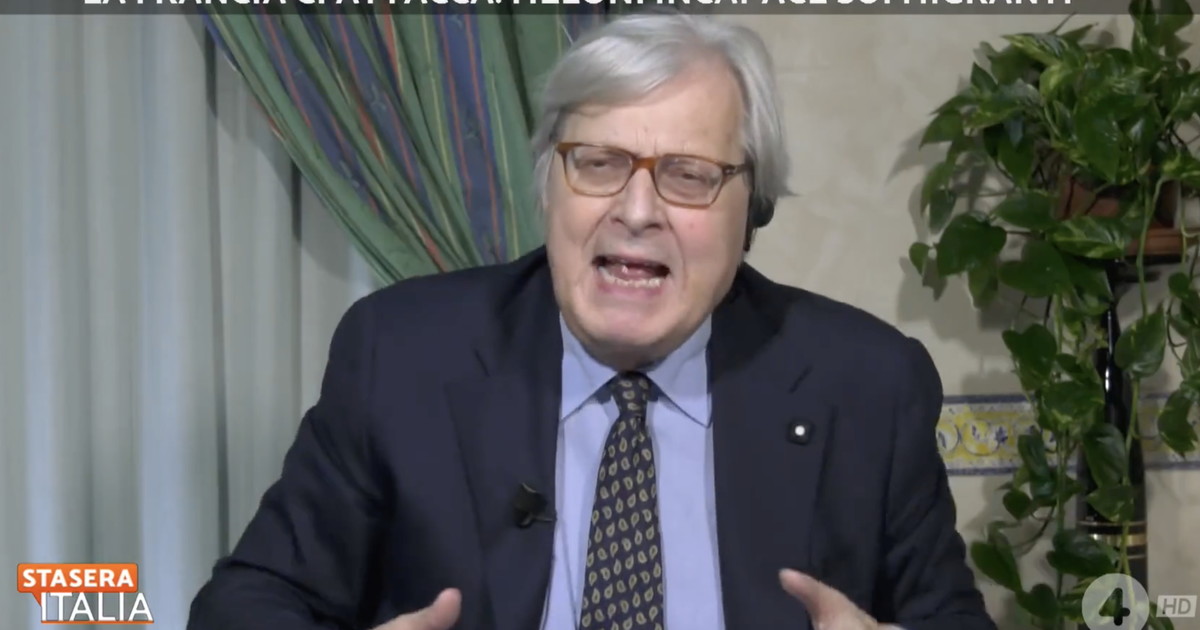 Stasera Italia, furia Sgarbi sulla Francia: razzista e violenta, e ci ...