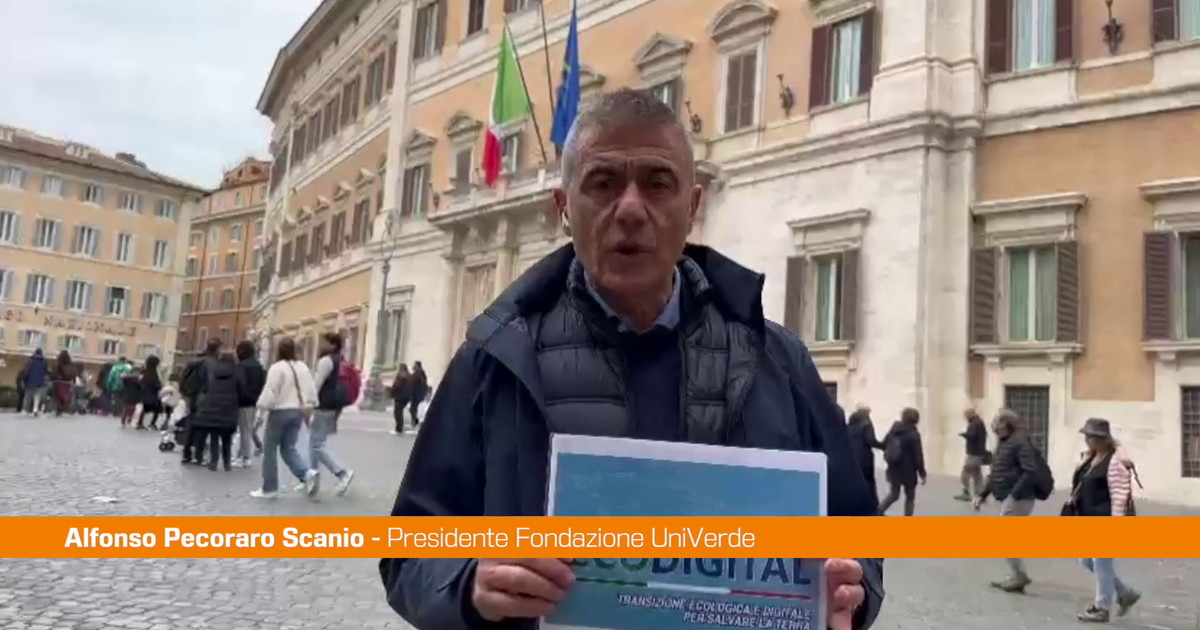 Pecoraro Scanio "Accolti ordini del giorno giovani Ecodigital" – Il Tempo