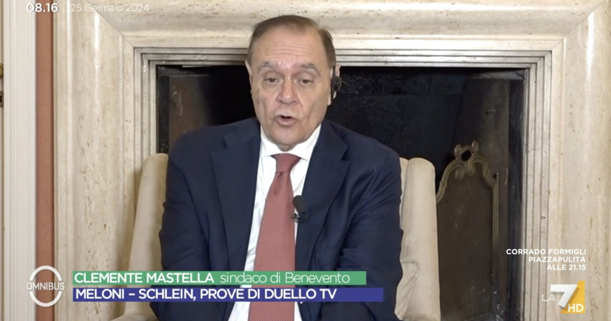 Omnibus, Clemente Mastella boccia Elly Schlein: "La sinistra balbetta ...